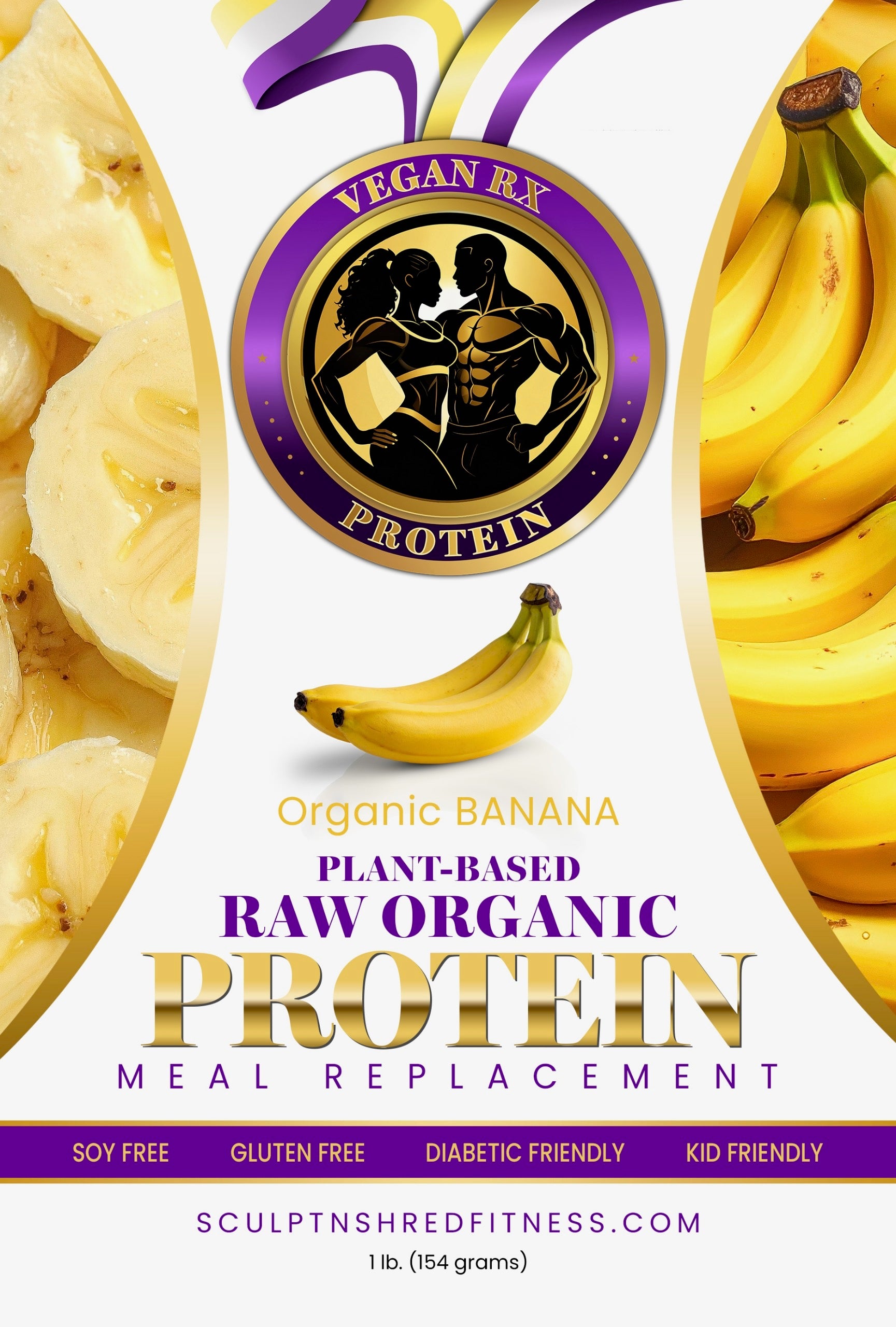 NEW – S+S VEGAN RX BANANA PROTEIN POWDER – Sculpt and Shred Fitness